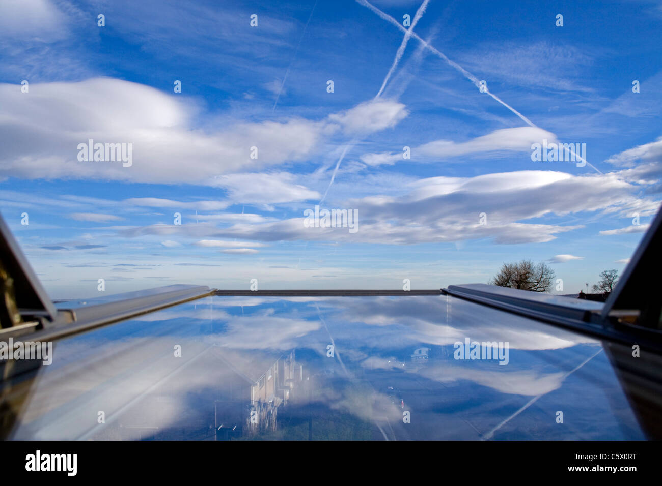 Reflections on a window Stock Photo - Alamy