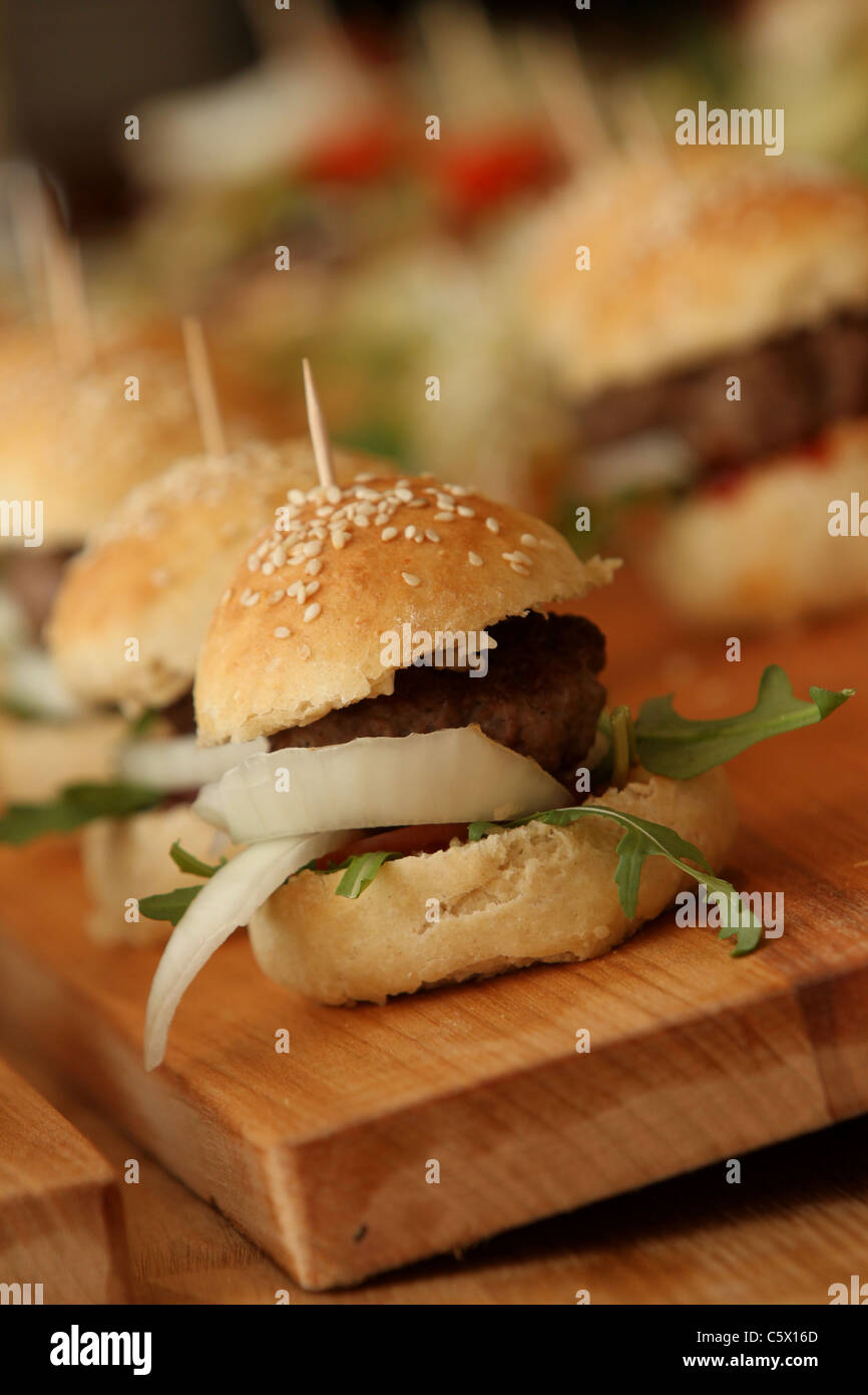 A selection of canapes in Spanish restaurant Latino, Hove, East Sussex ...