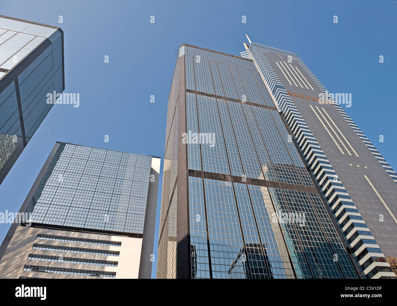 Hong Kong China high rise buildings view Stock Photo - Alamy