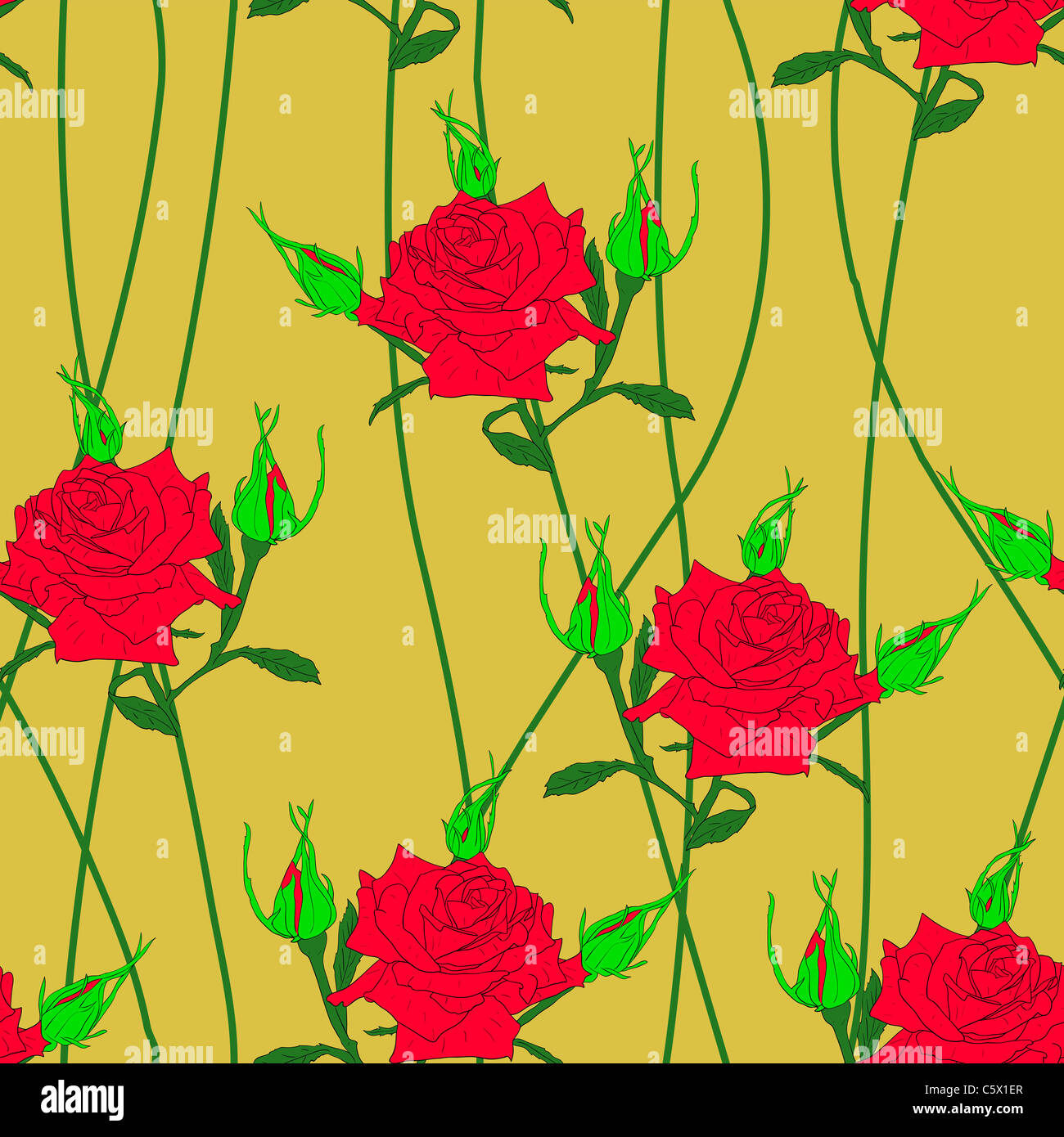 Seamless background with flower roses. Could be used as seamless ...