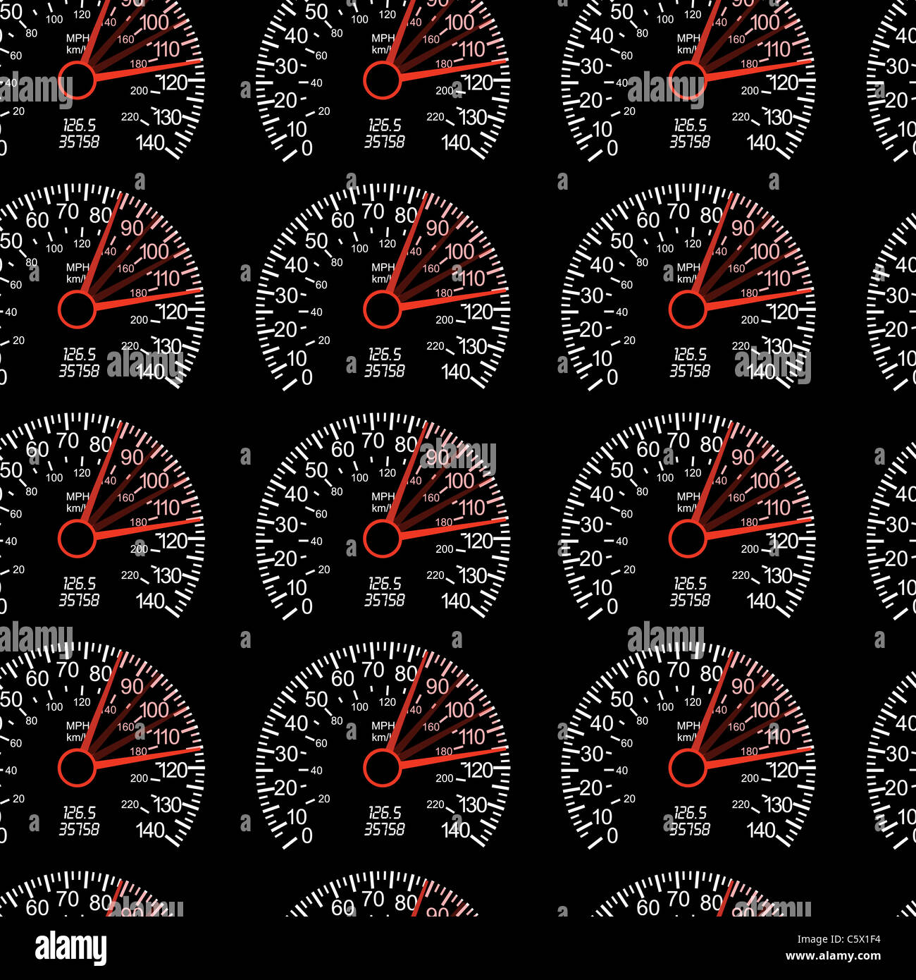 seamless wallpaper with speedometer car Stock Photo - Alamy