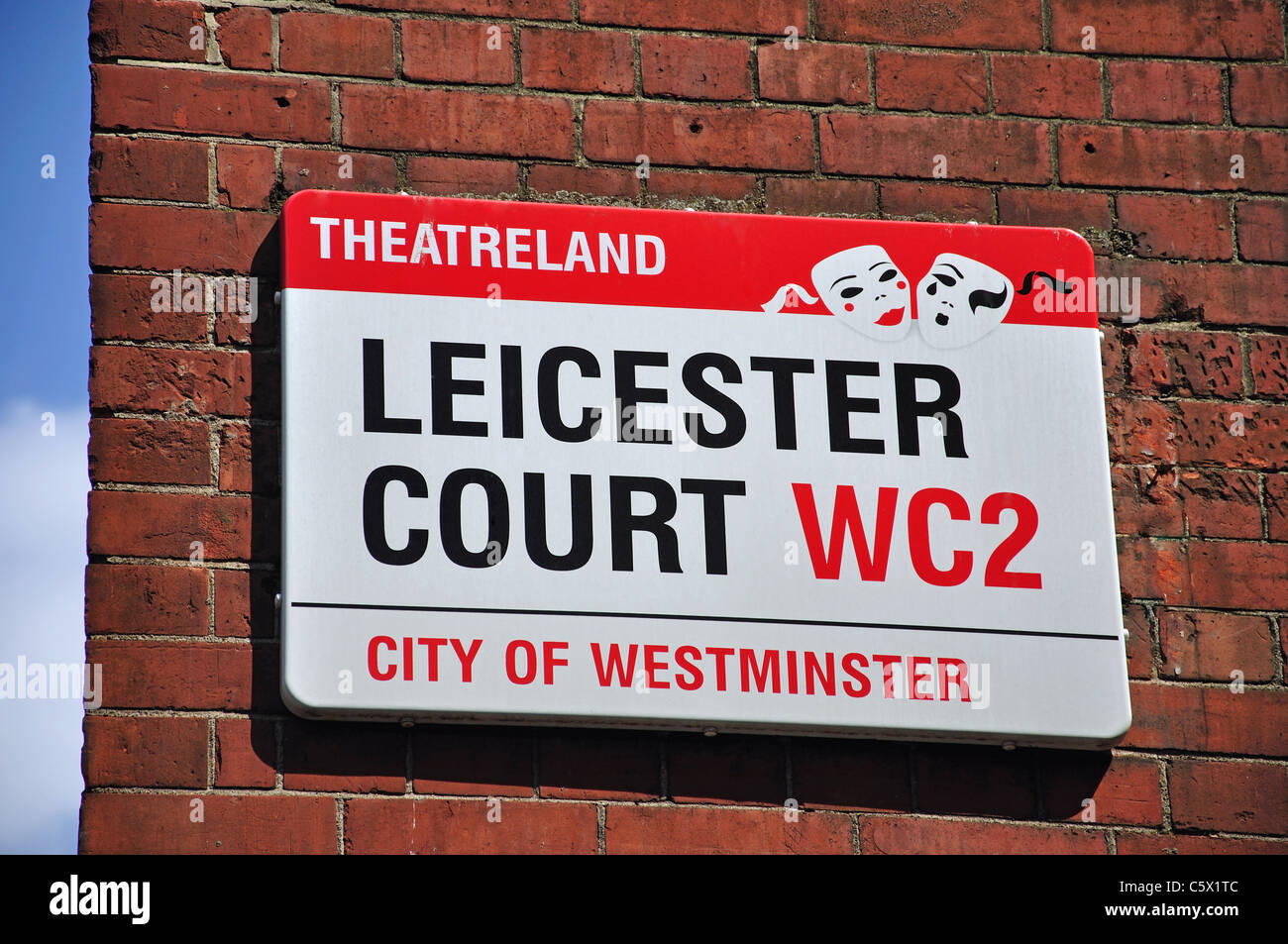 Leicester Court street sign, Covent Garden, City of Westminster, London ...