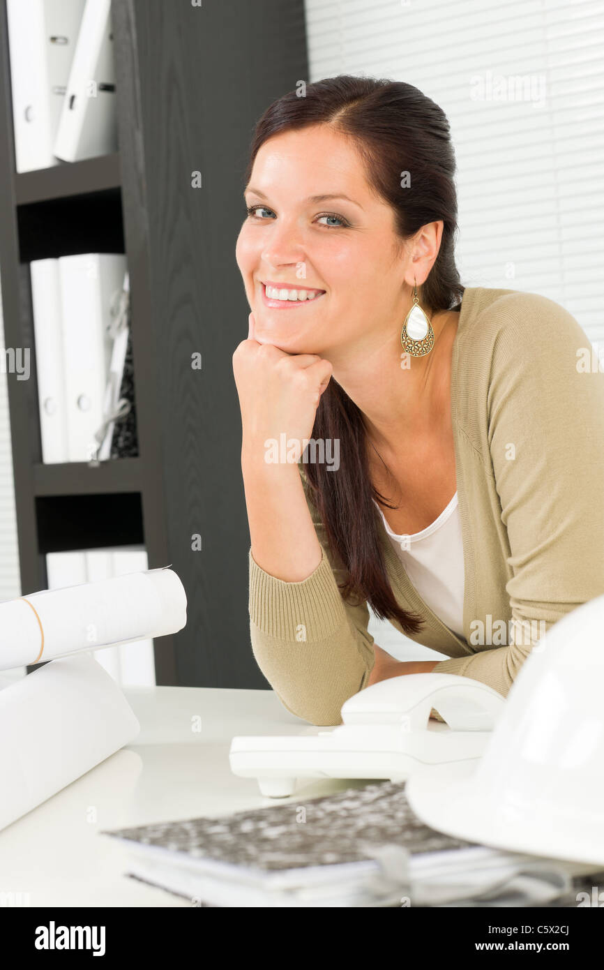 Woman architect pose hi-res stock photography and images - Alamy