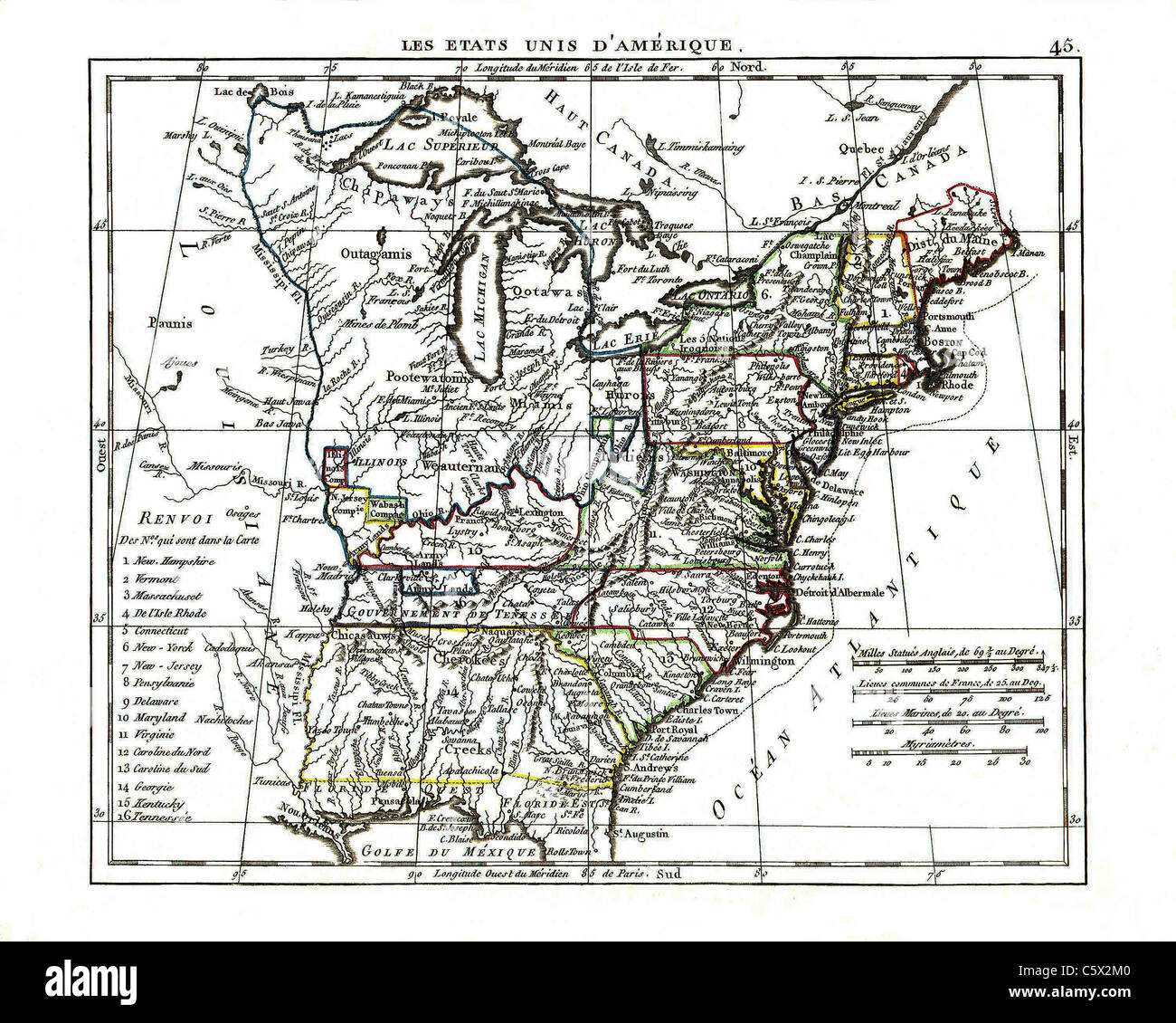 Map of france atlas Cut Out Stock Images & Pictures - Alamy