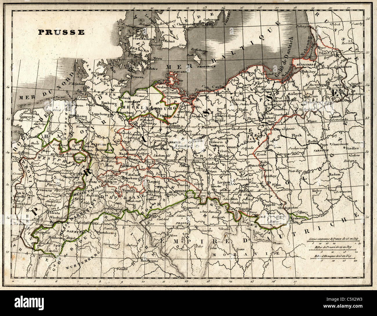 Prussia map hi-res stock photography and images - Alamy