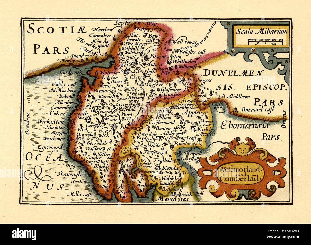 Westmorland & Comberlad (Cumbria) - Old English County Map by John ...