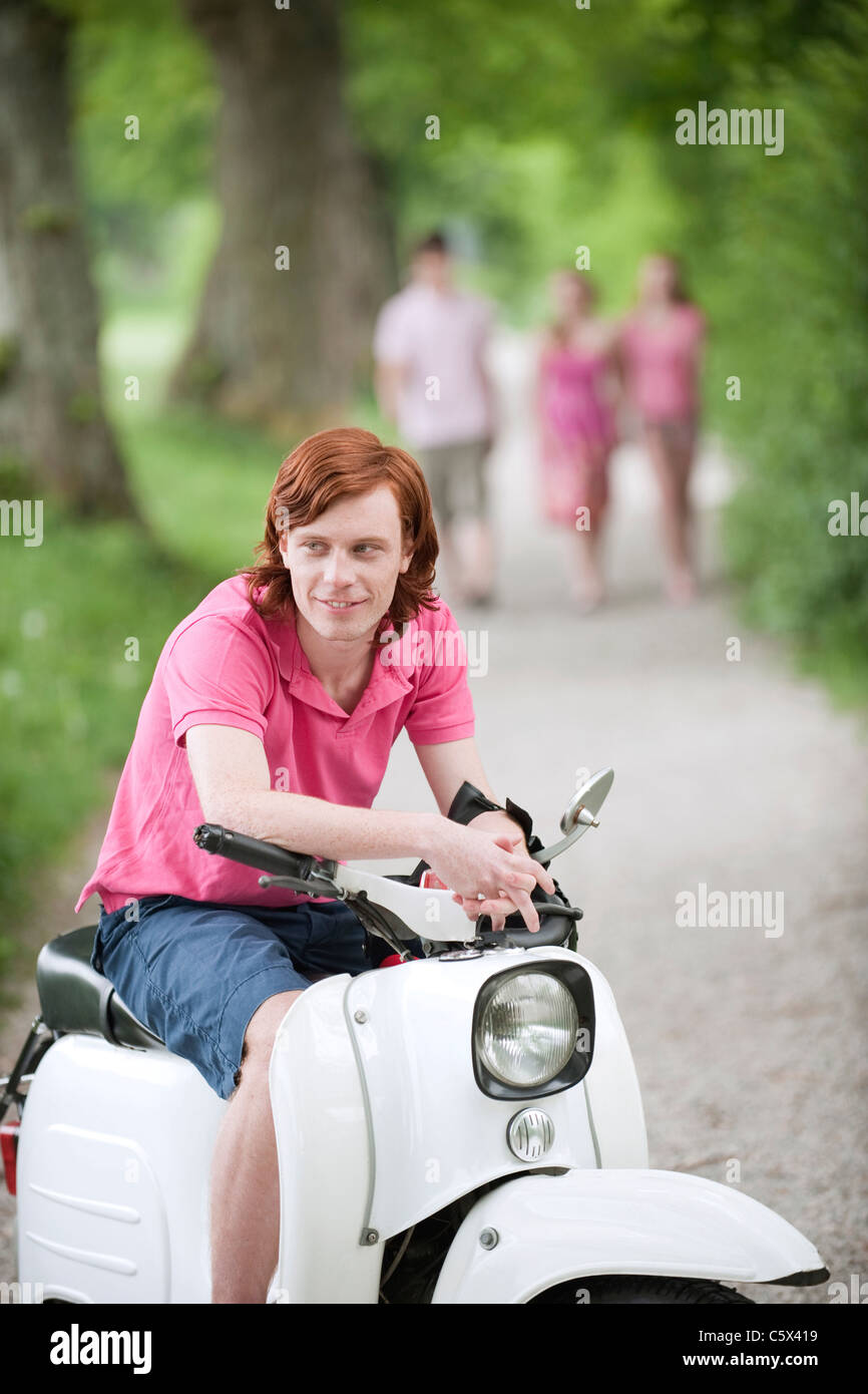 Moped teenager hi-res stock photography and images - Alamy