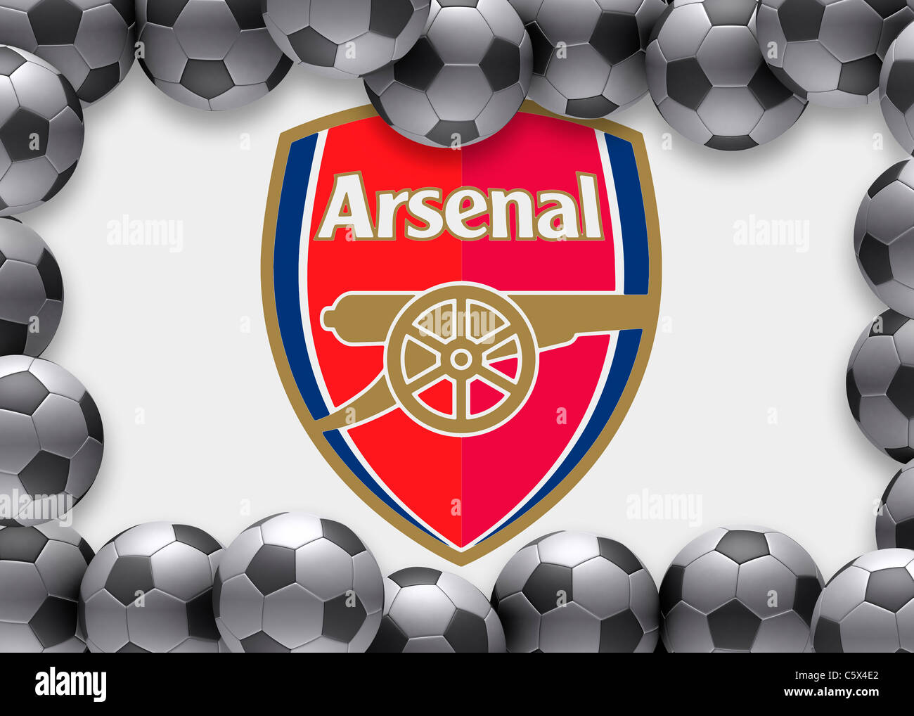 Flag of Arsenal football soccer Stock Photo - Alamy