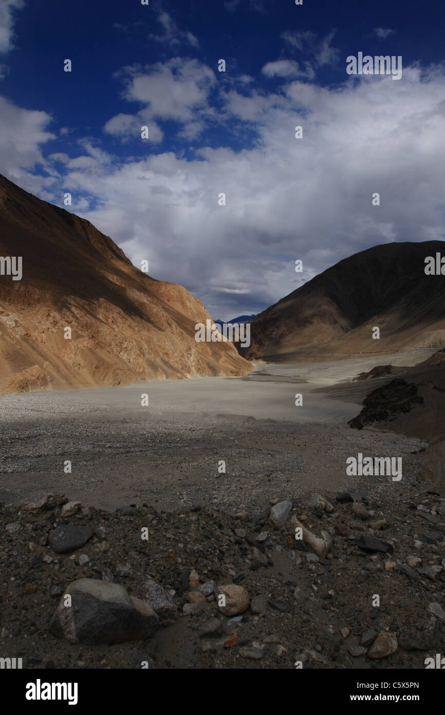 Landscape of the highest cold desert in the world- Ladakh, India Stock ...