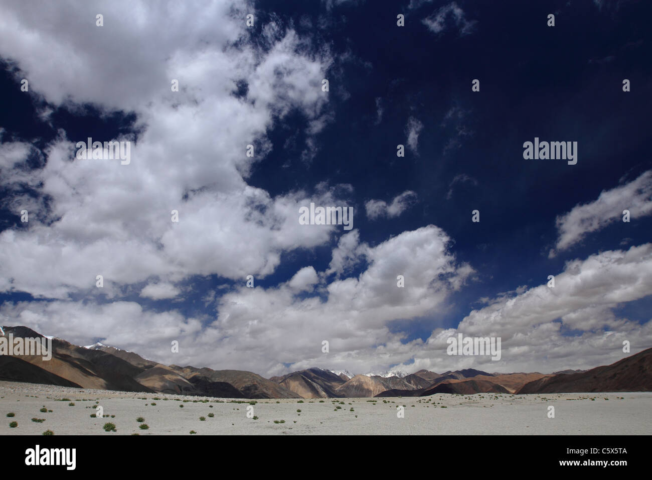 Landscape of the highest cold desert in the world- Ladakh, India Stock ...