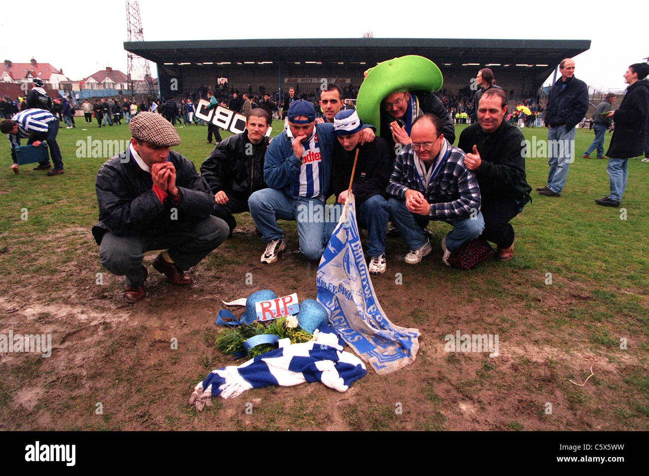 Brighton and Hove Albion's last game at the Goldstone ground on April ...