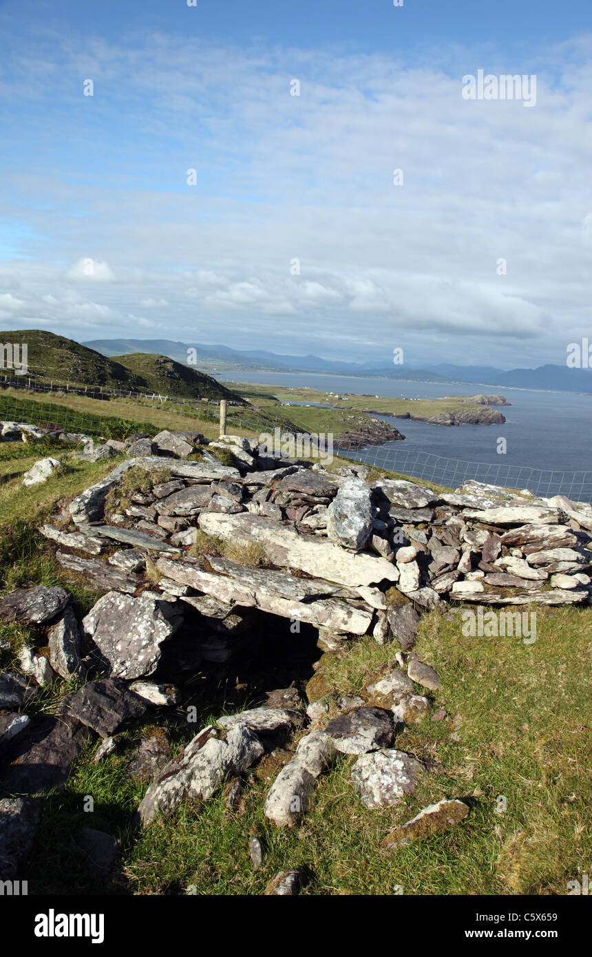 Medieval Christian oratory believed built by the Skellig monks Cill ...