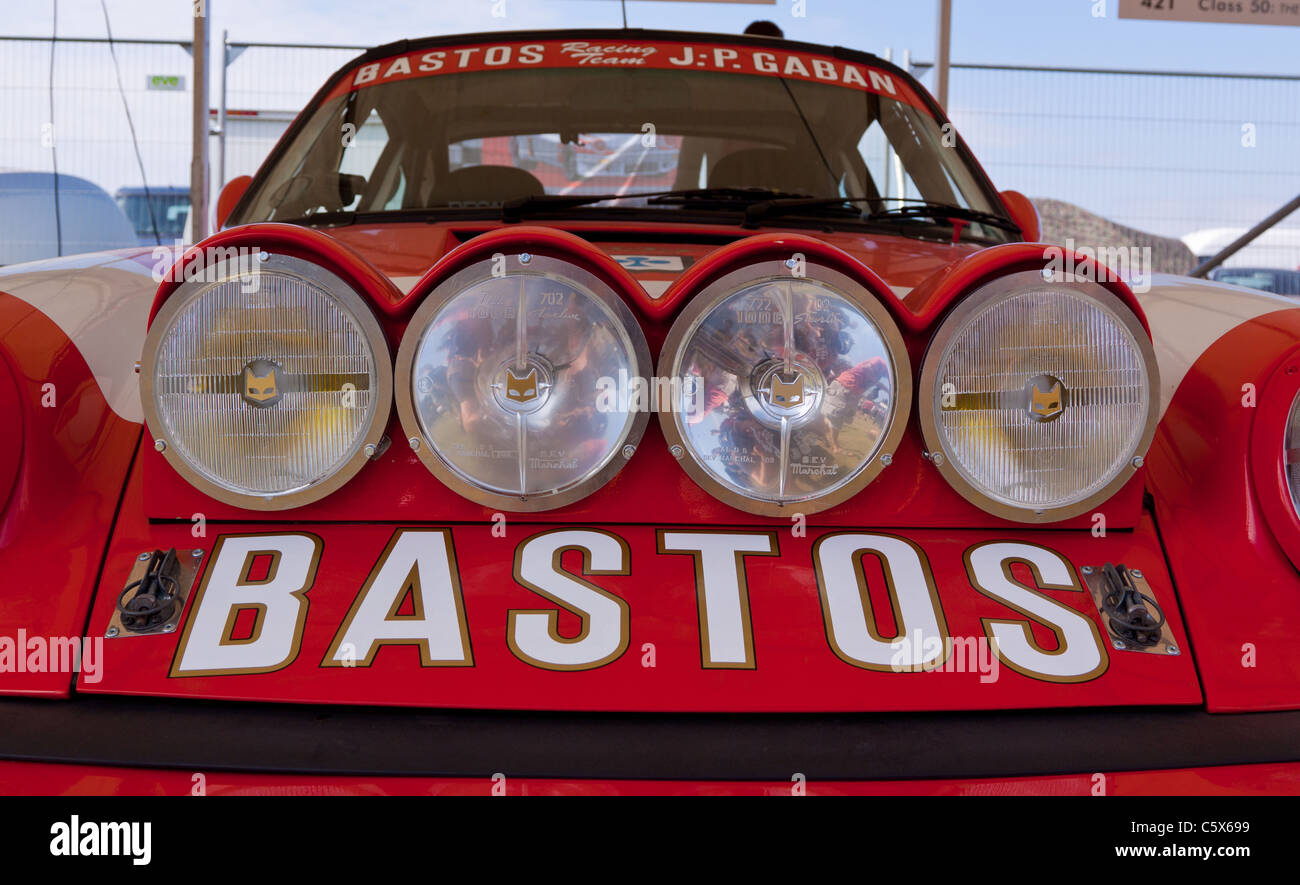 Front of a 1984 Bastos Porsche 911 that competed in the WRC during the ...