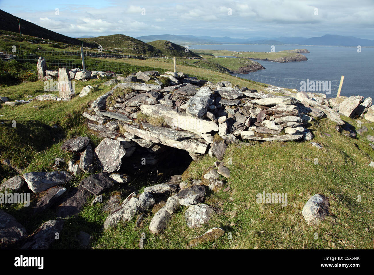Medieval Christian oratory believed built by the Skellig monks Cill ...