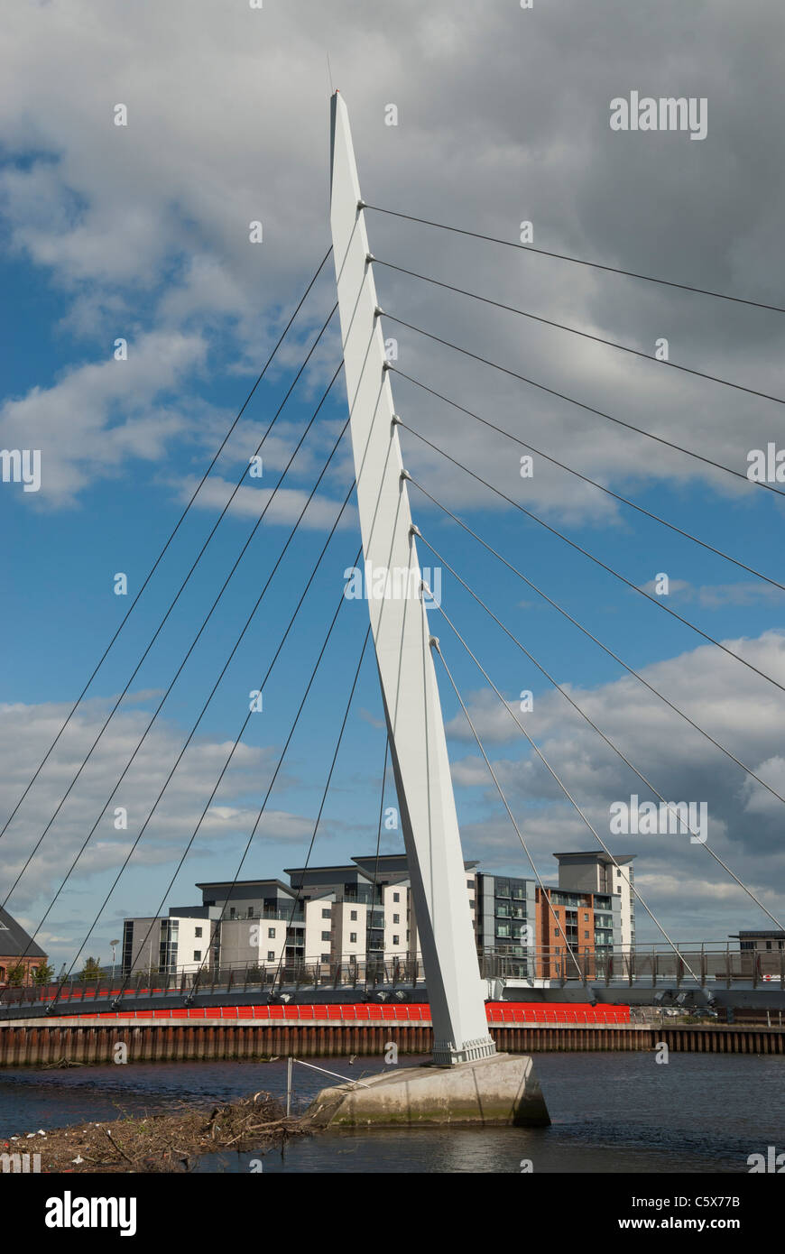 The Sail Bridge Swansea Wales Stock Photo - Alamy