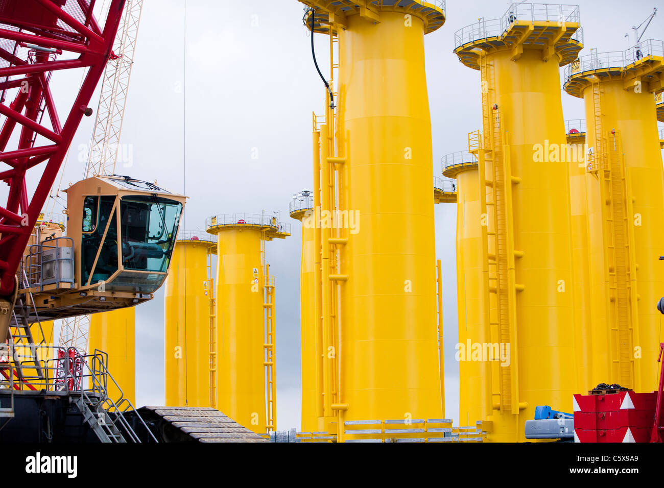 Offshore windfarm construction hi-res stock photography and images - Alamy
