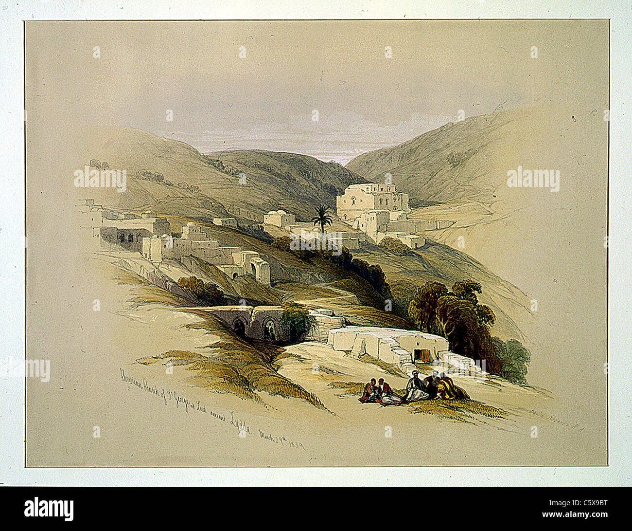 Christian Church of St George at Lud ancient Lydda March 29 1839, Louis ...