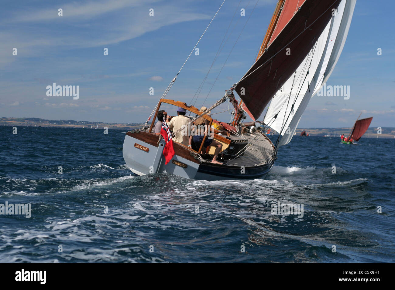 Cornish lugger hi-res stock photography and images - Alamy