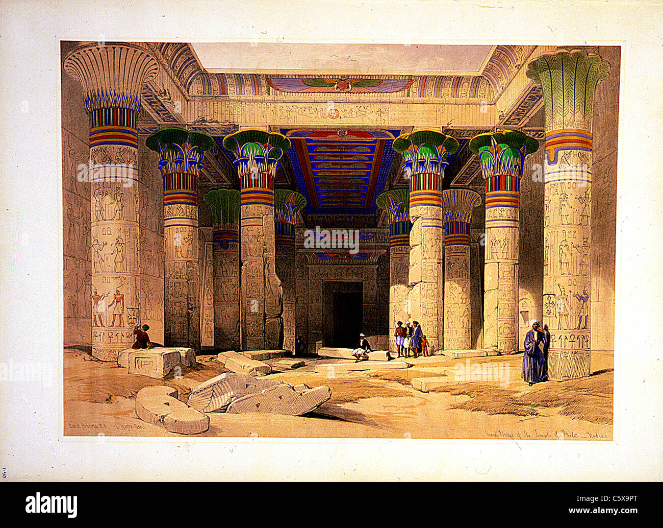 Grand portico of the temple of philae hi-res stock photography and ...