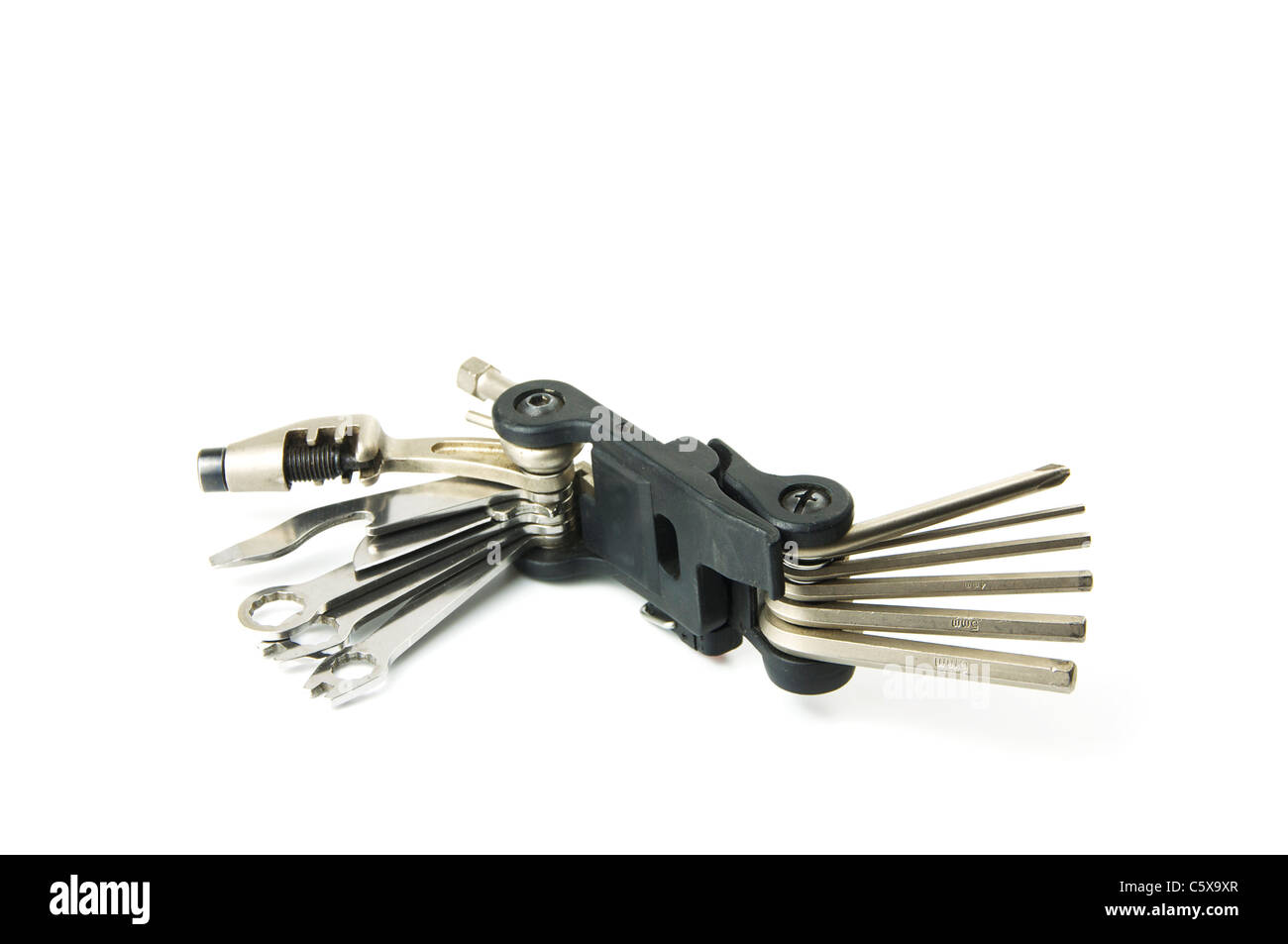 Bicycle tool on a white background Stock Photo - Alamy