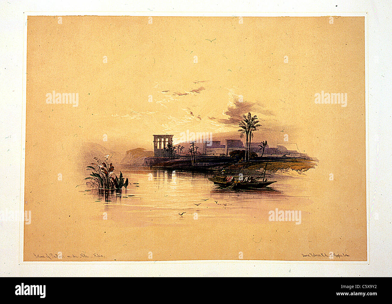 Island of Philoe [sic], on the Nile--Nubia, Louis Haghe / David Roberts ...