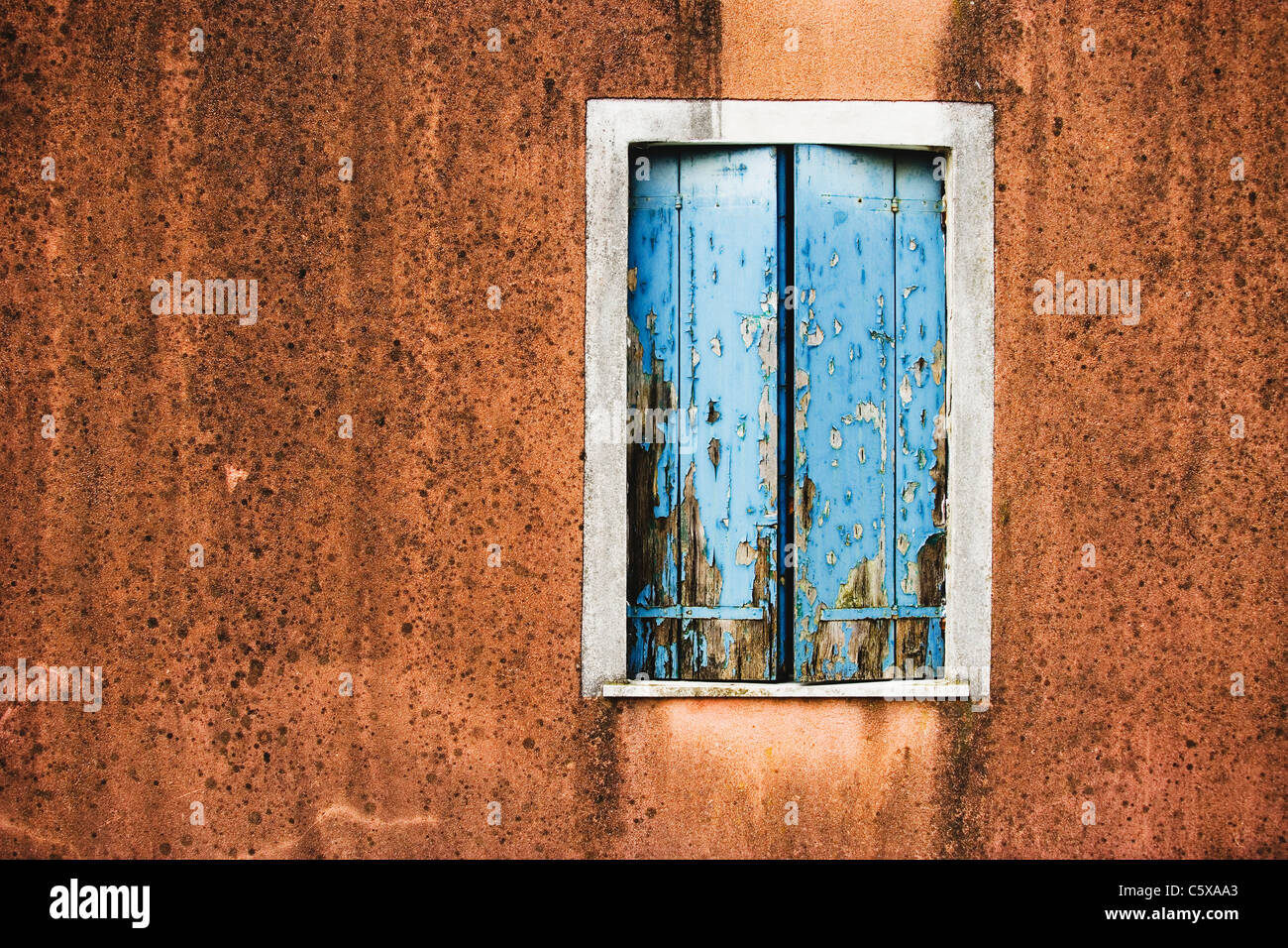 Facade, Weathered window shutters, close up Stock Photo - Alamy