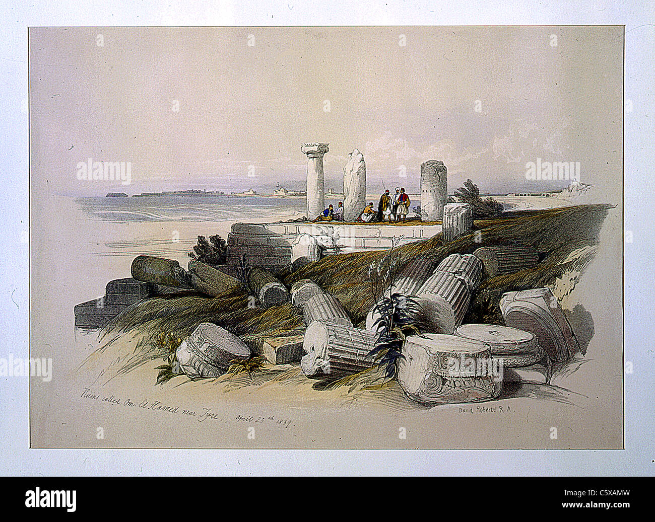 David roberts ruins hi-res stock photography and images - Alamy