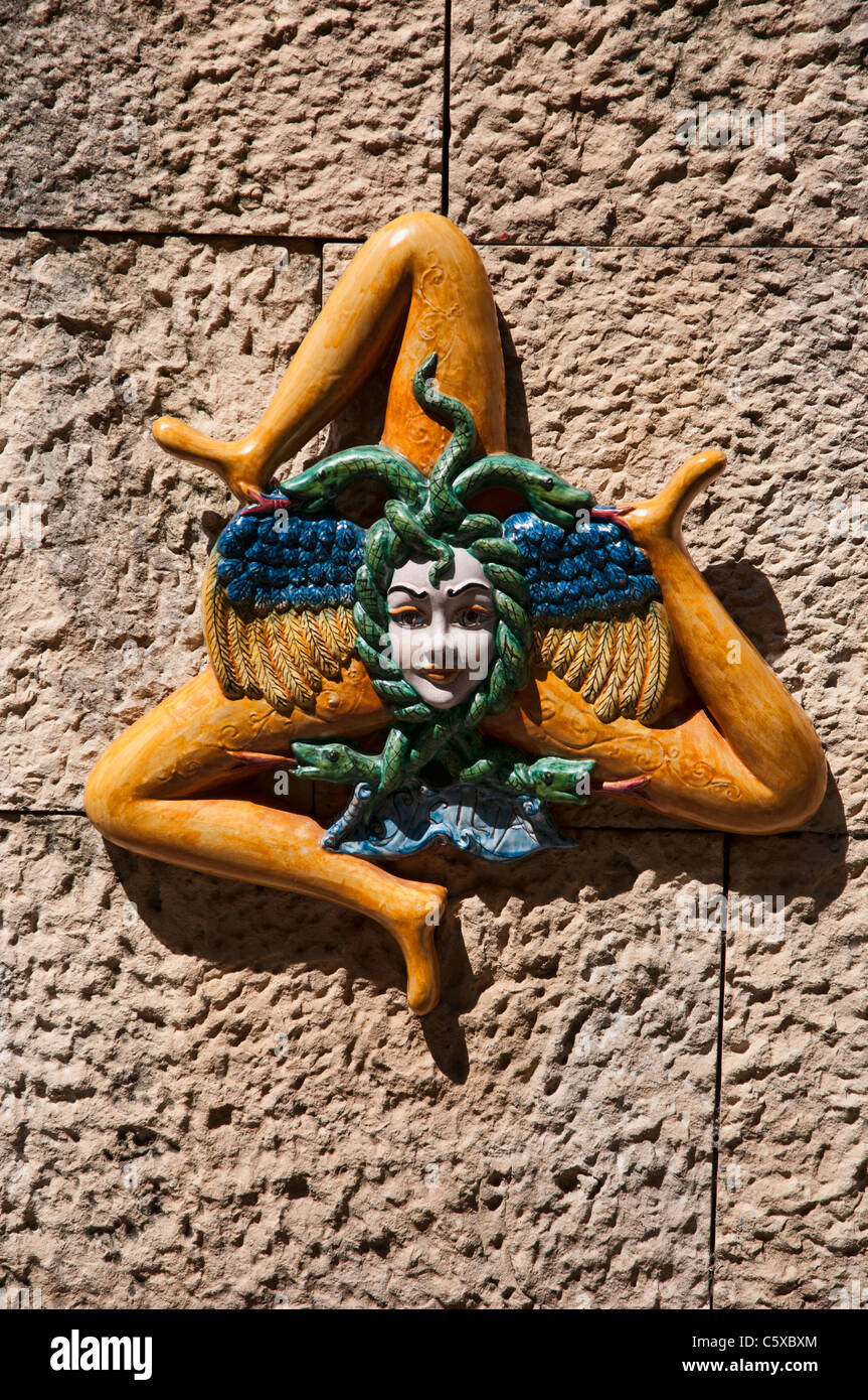 The Trischele, symbol of Sicily. Triskele is a motif consisting of ...