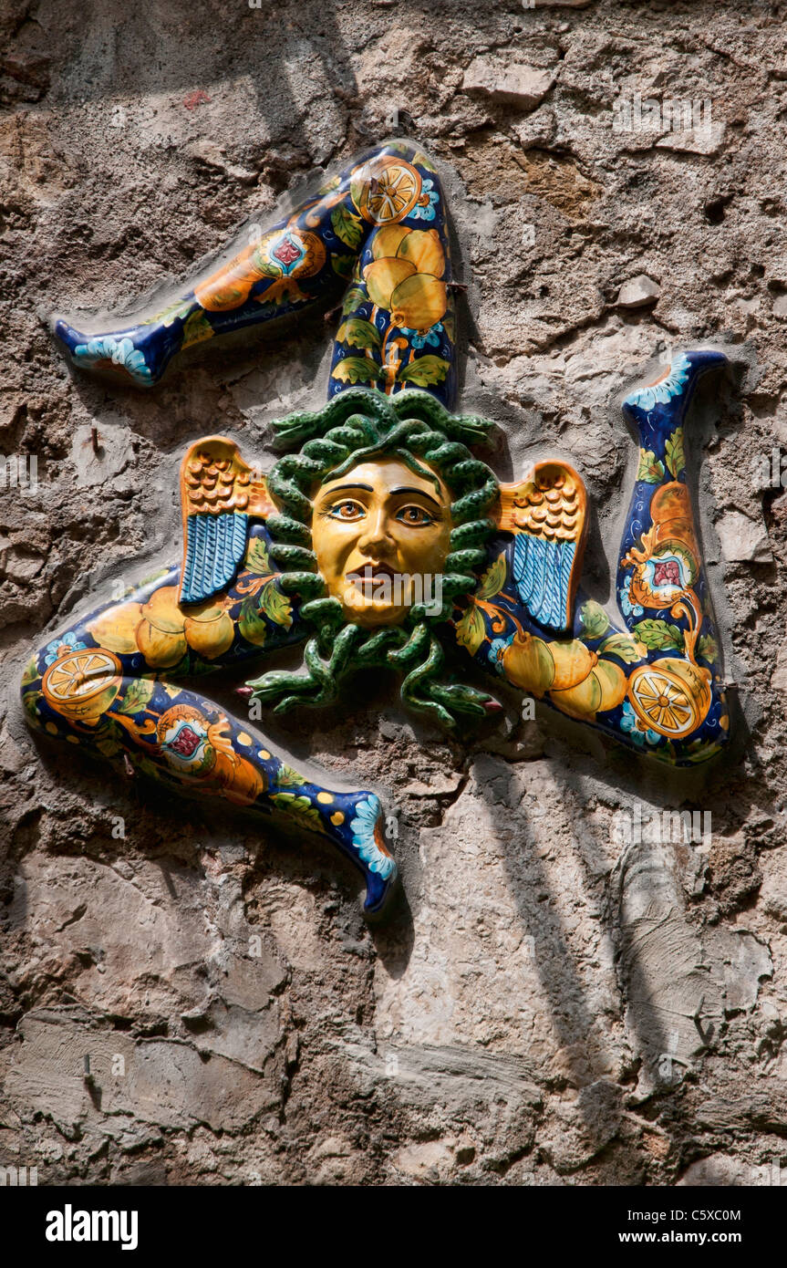 The Trischele, symbol of Sicily. Triskele is a motif consisting of ...