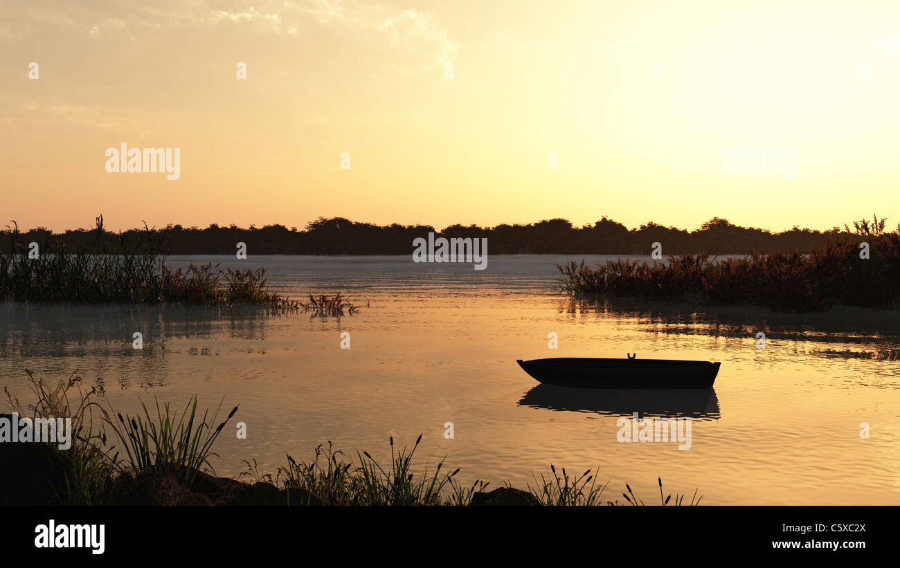 Boat and reeds hi-res stock photography and images - Alamy