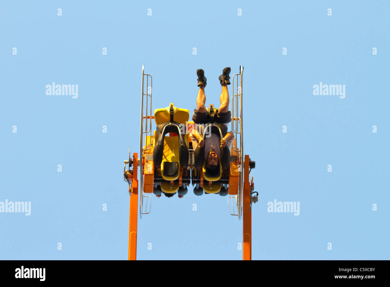 A visitor to Luna Park in Coney Island hurled upside down on the ...