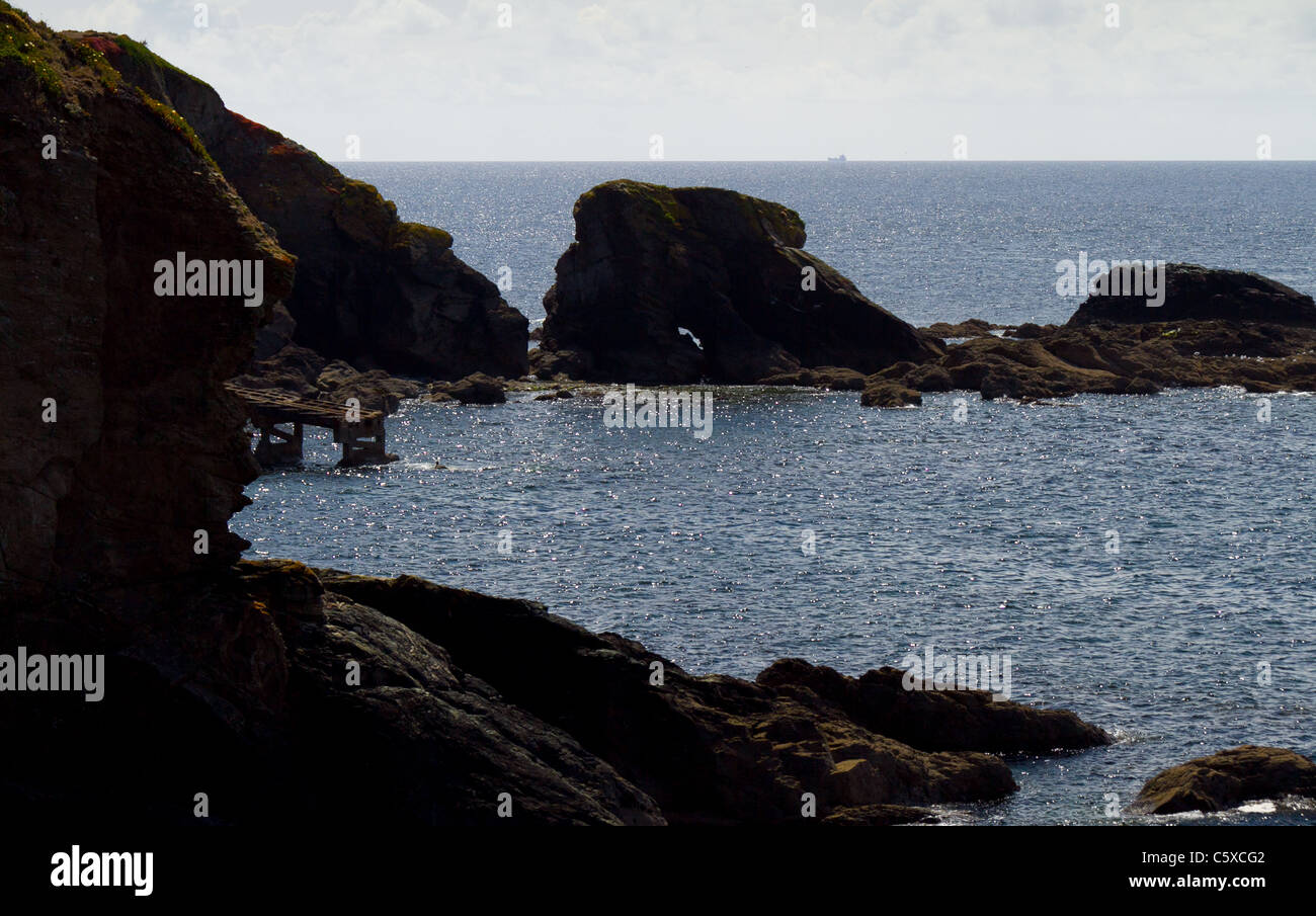 Polpeor Cliff, Lizard Point, Cornwall Stock Photo - Alamy