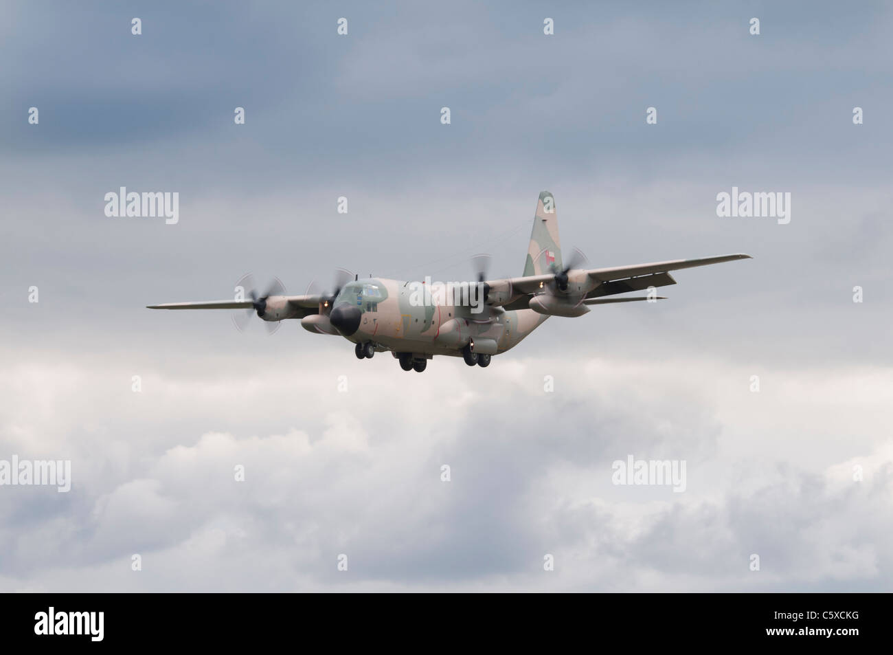 Lockheed C130H Hercules from 16 Squadron Royal Oman Air Force arrives ...