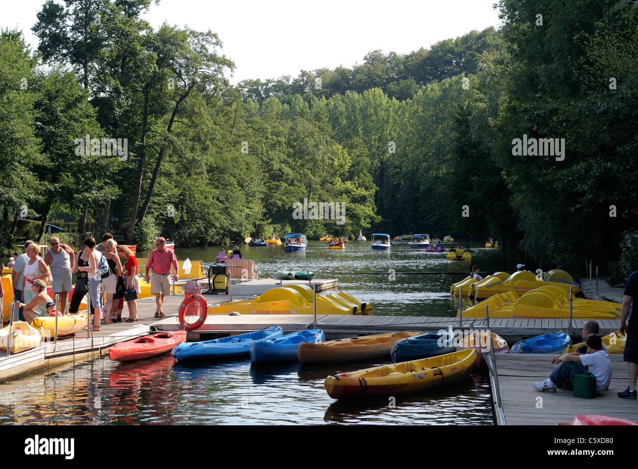 Valley of the Orne, Clécy, pedal boat rides, canoeing (Calvados, France ...