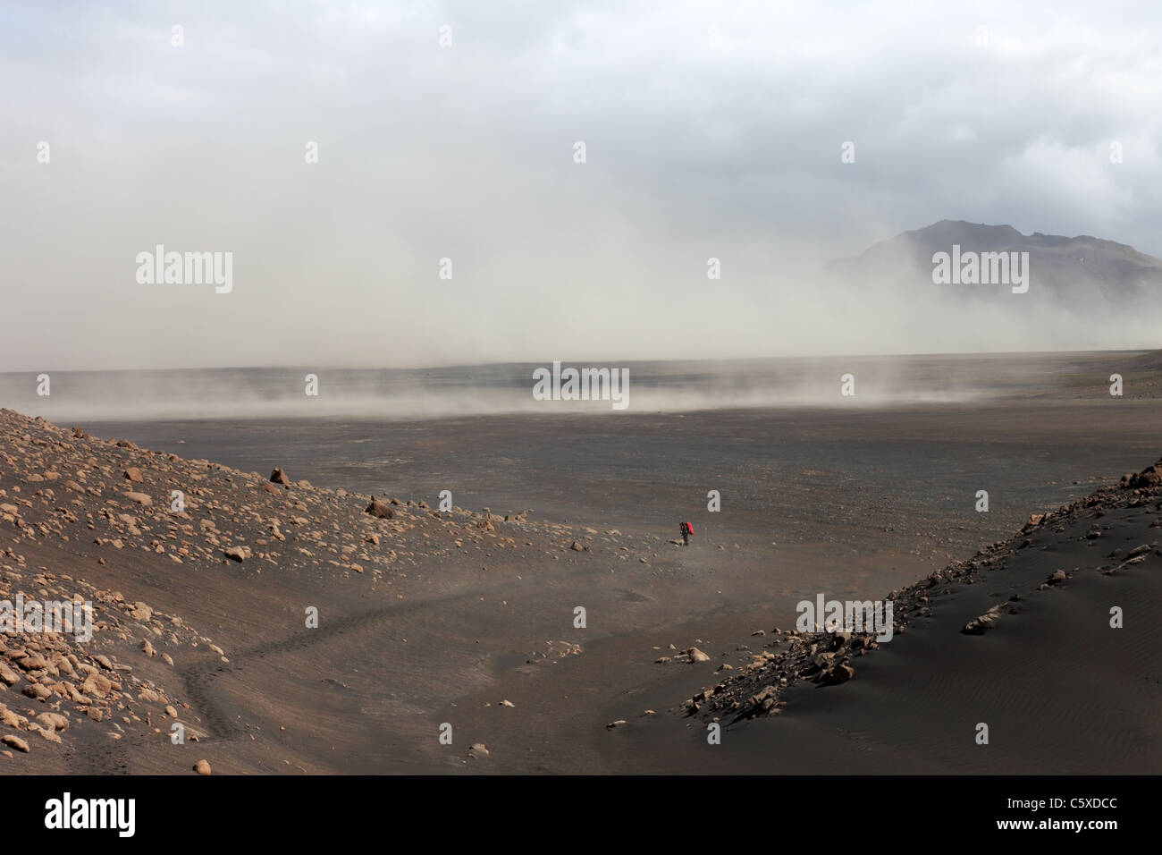Hikers in the Emstrur Area of the Laugavegur (Laugavegurinn) Hiking ...