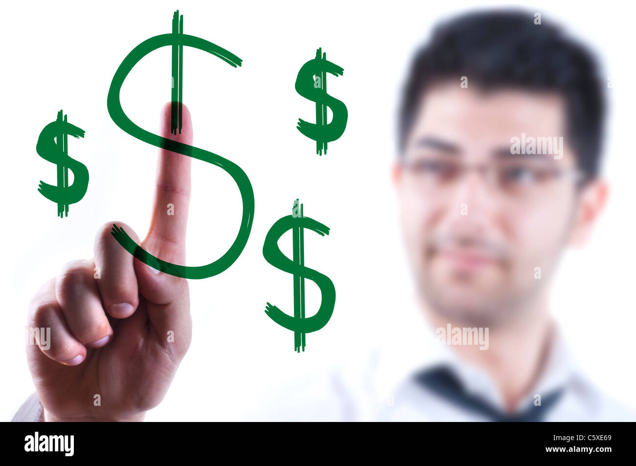 Businessman dollar signs on hi-res stock photography and images - Alamy