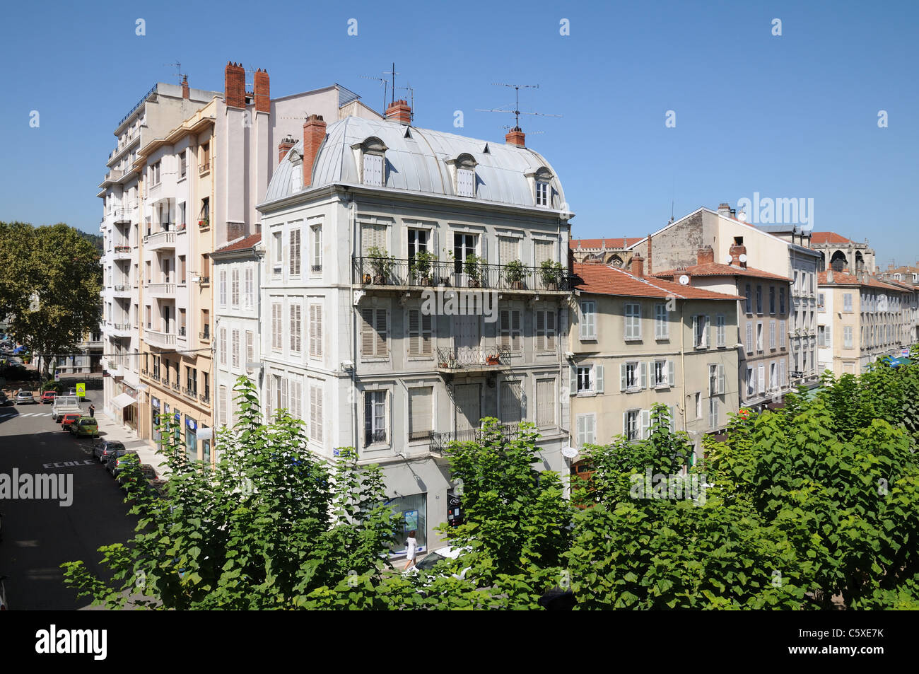 Typical French architecture in Vienne France Stock Photo - Alamy