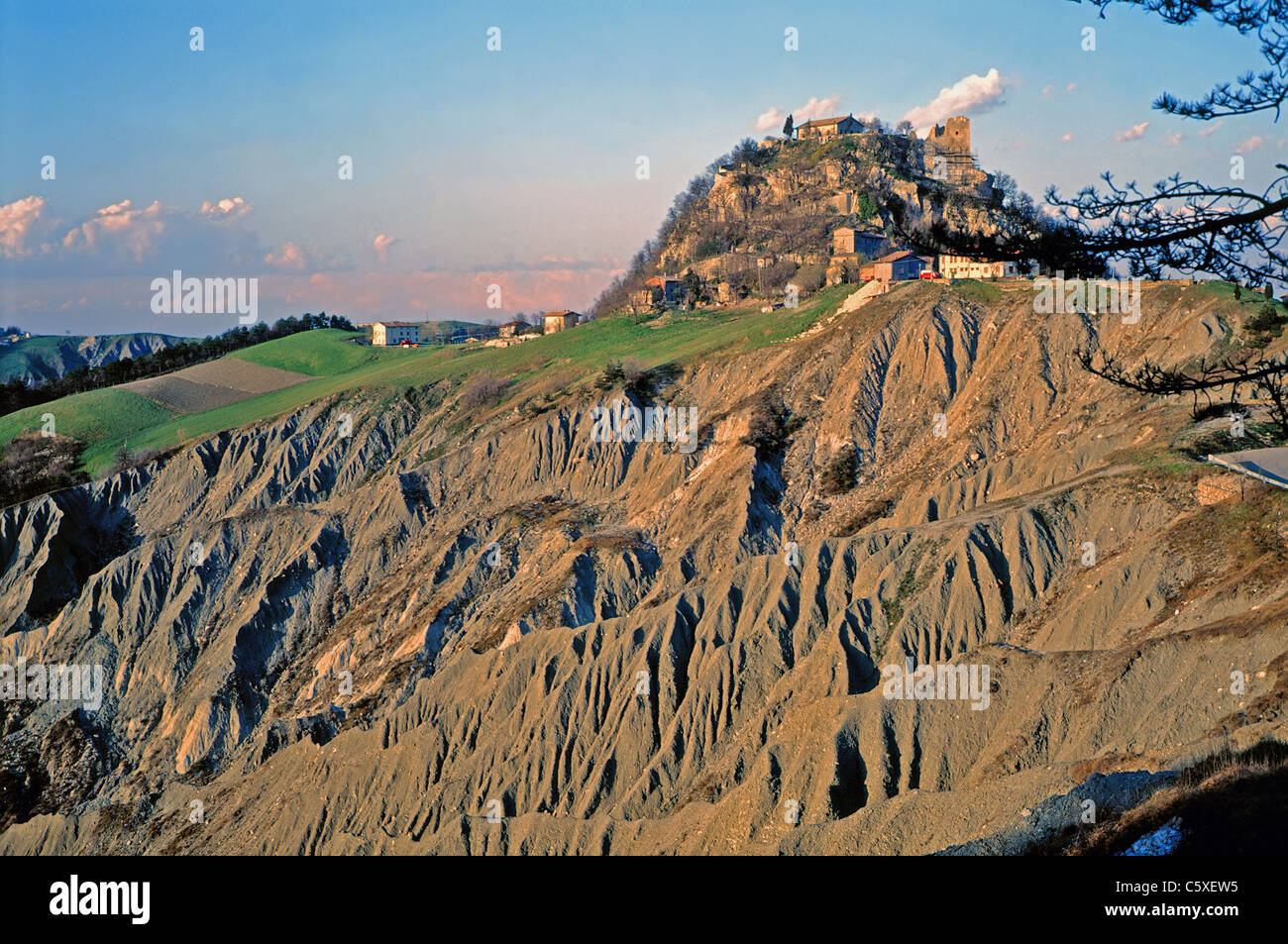 Canossa(Reggio Emilia).The hill of the castle Stock Photo - Alamy