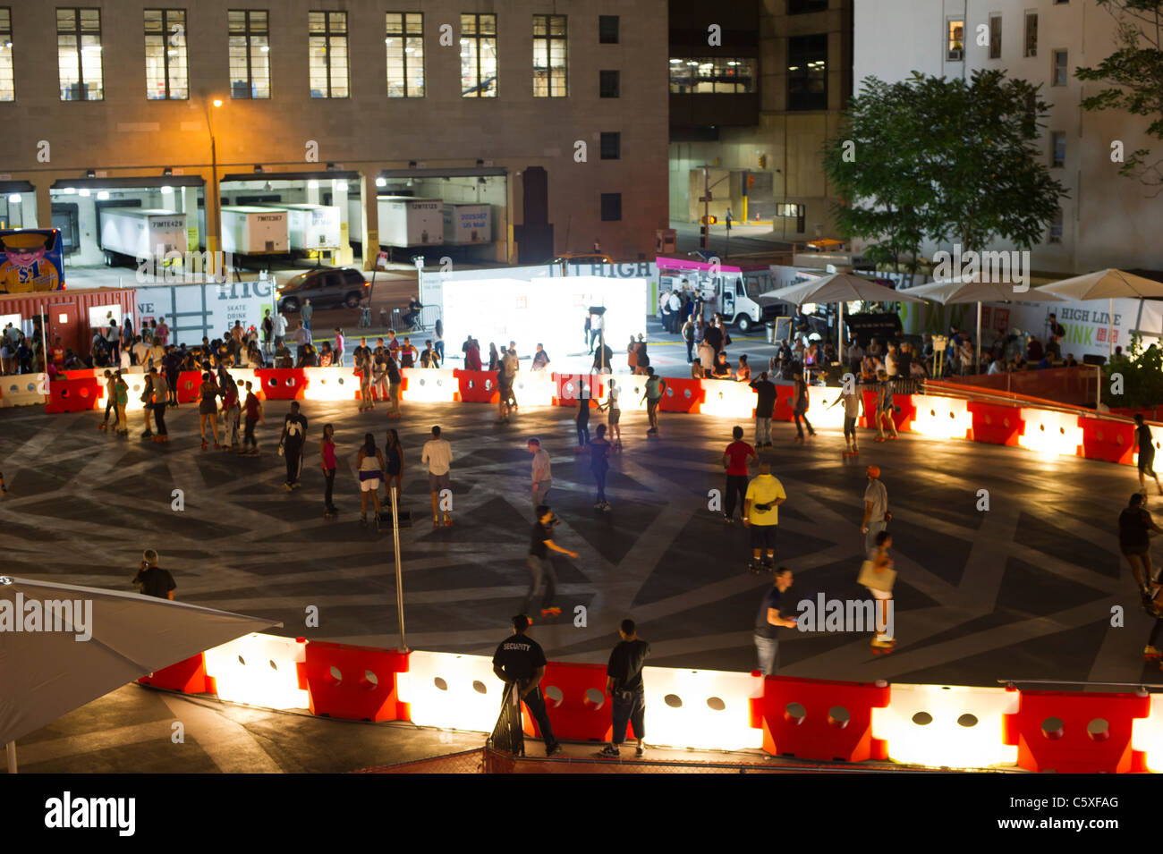 Roller skaters of various skill levels maneuver the new rink at West ...