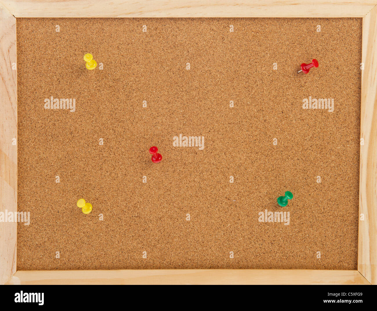 empty cork memo board with wooden frame Stock Photo - Alamy