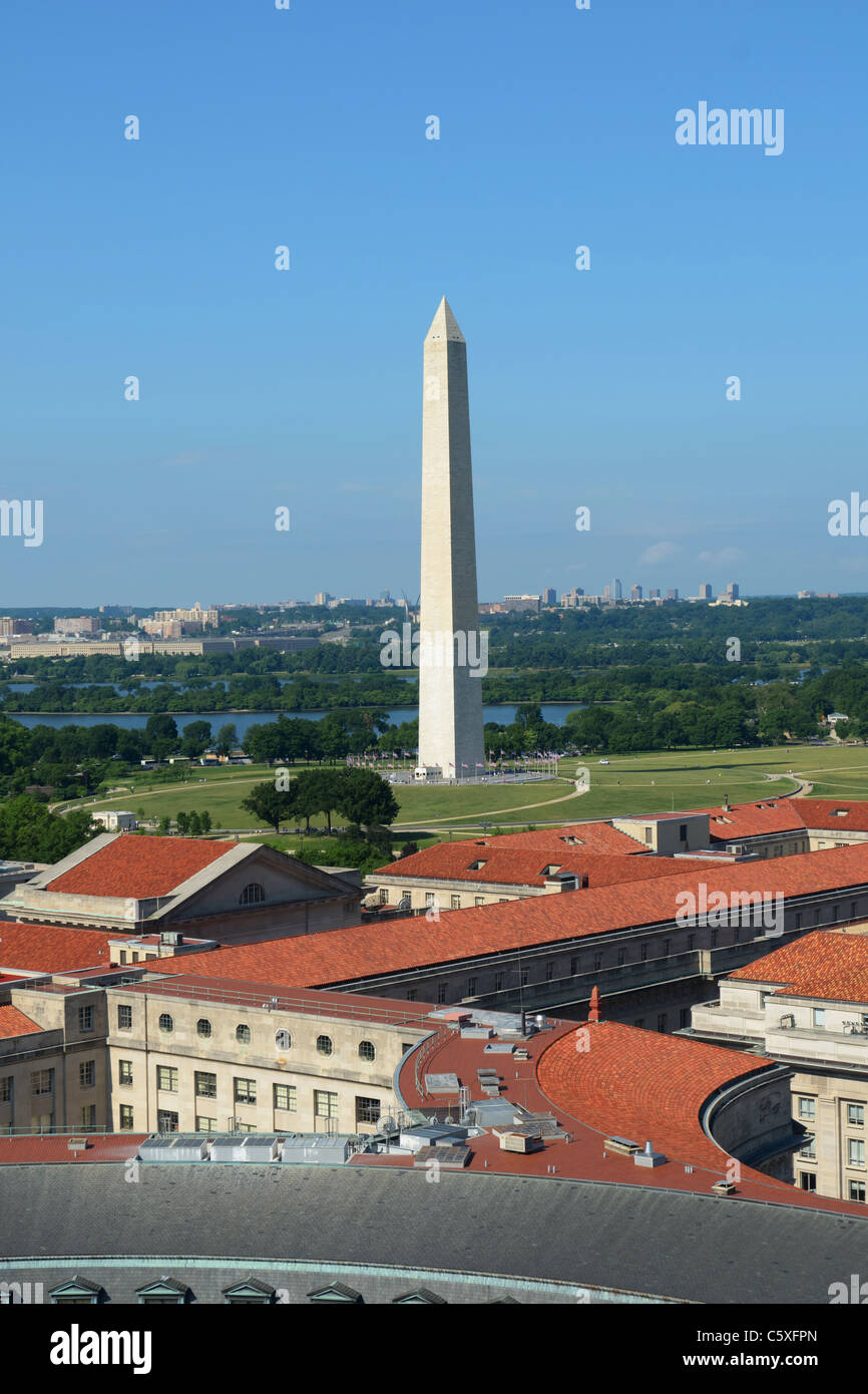 Aerial view on Washington DC and vicinity Stock Photo - Alamy