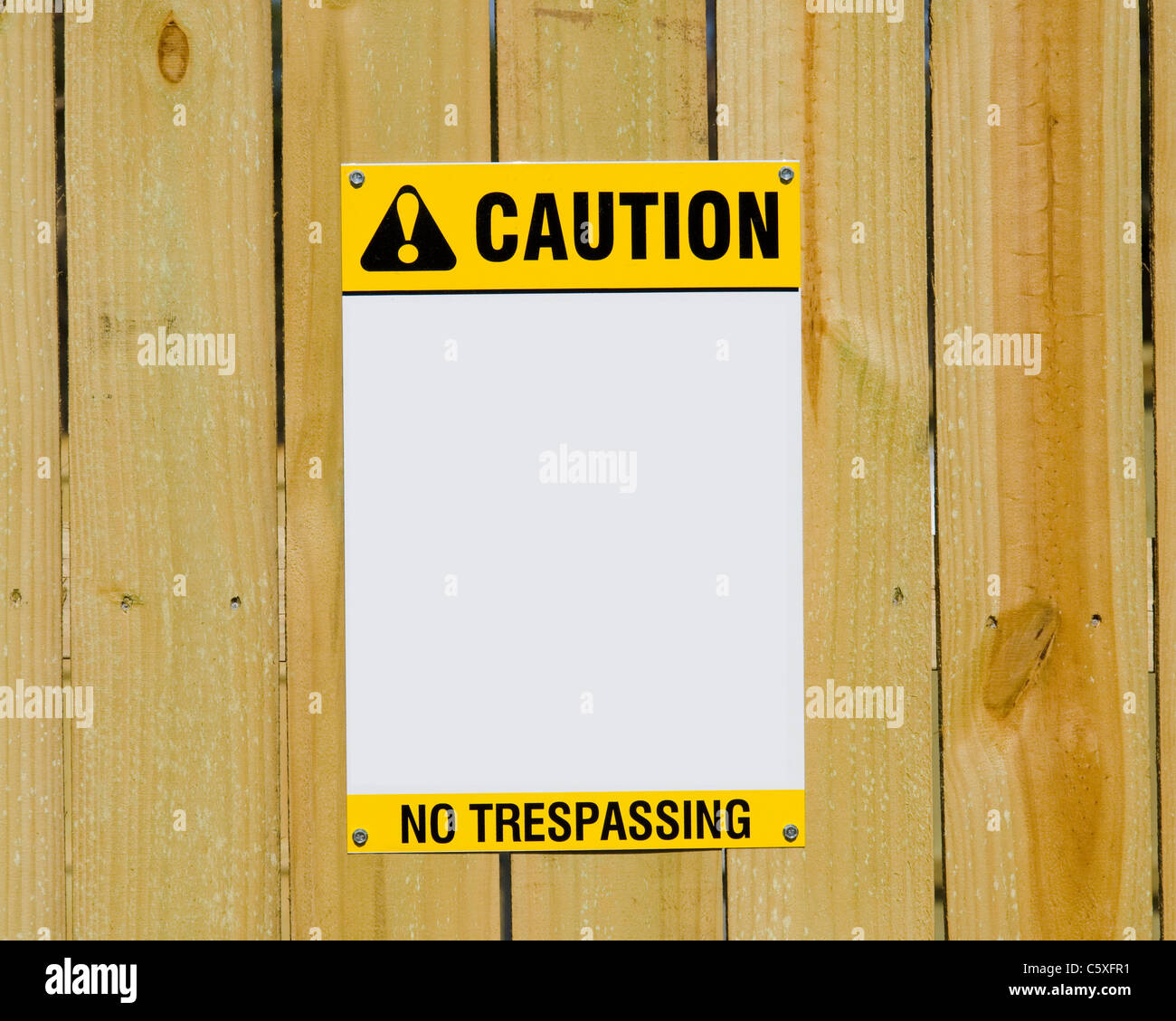 No trespassing warning sign concept Stock Photo - Alamy