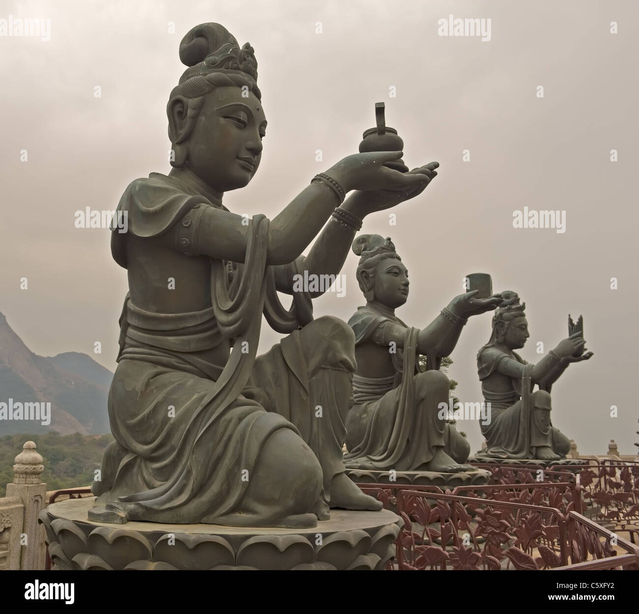 Nirvana, Monument in front of Buddha in Hong Kong China Stock Photo - Alamy