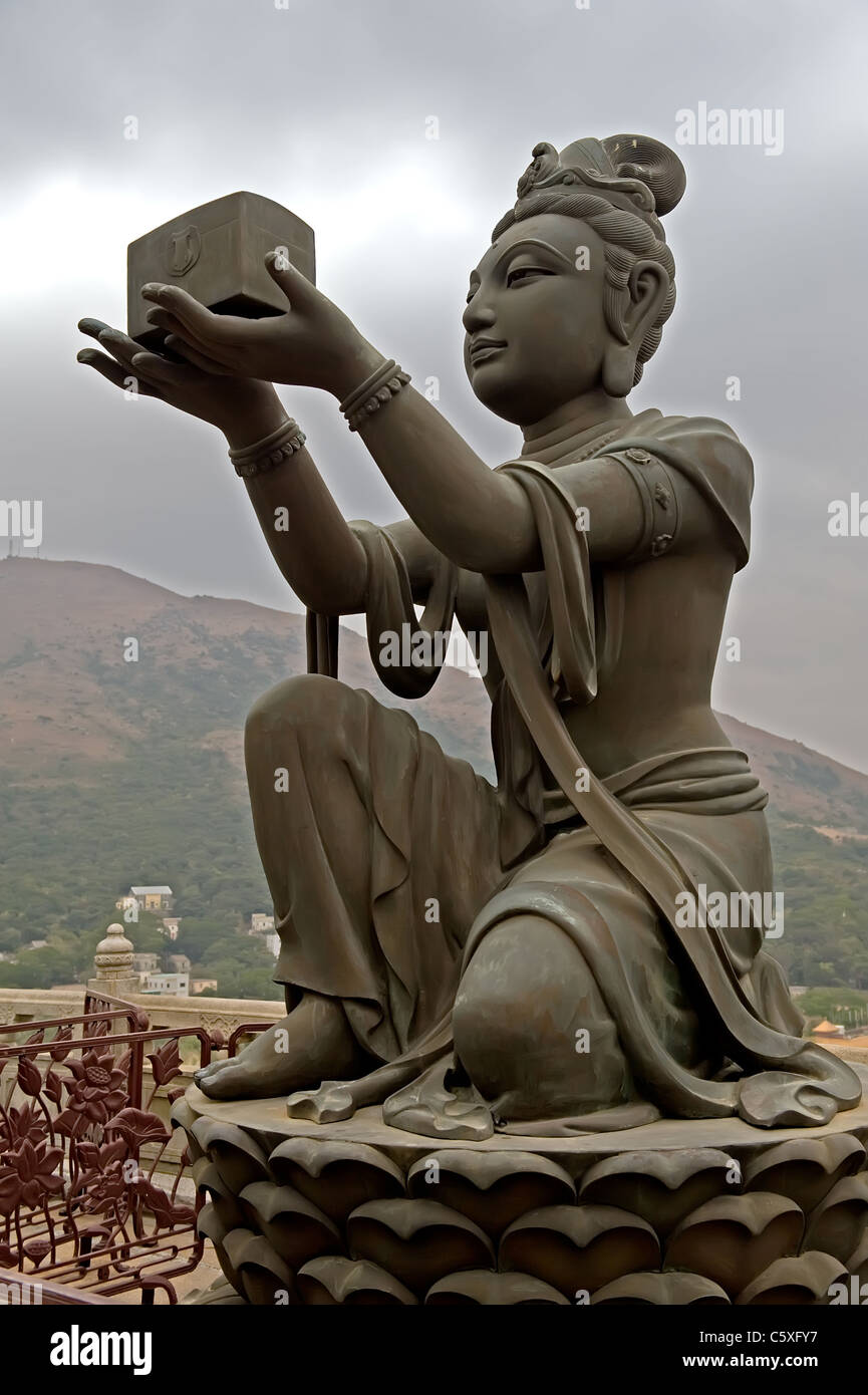 Nirvana, Monument in front of Buddha in Hong Kong China Stock Photo - Alamy