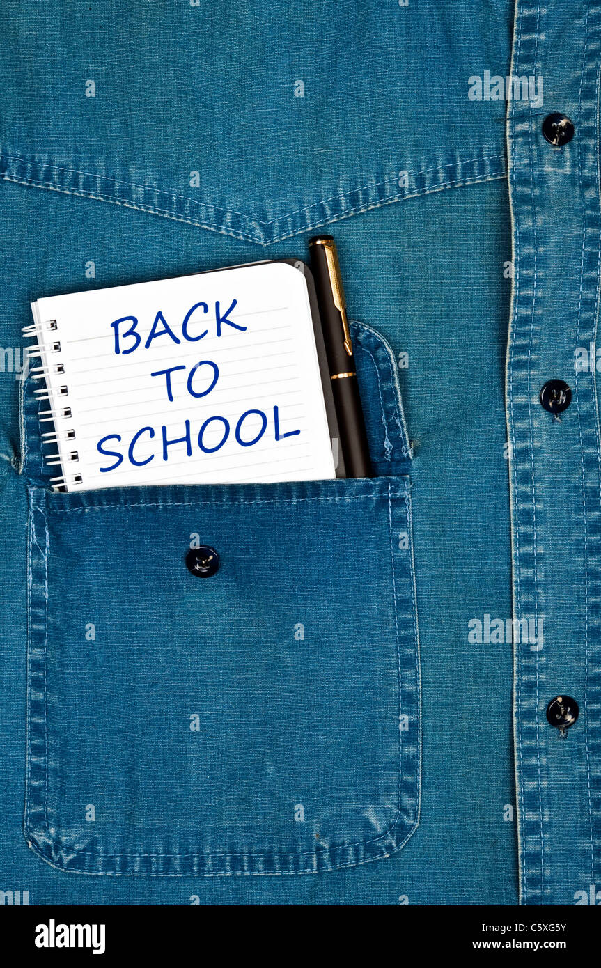 Shirt pocket pen school hi-res stock photography and images - Alamy