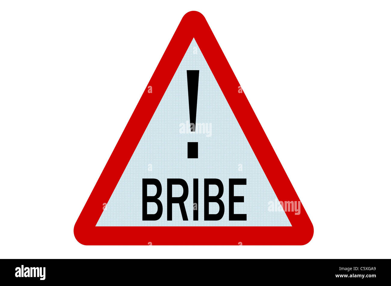 Bribe sign illustration on white background Stock Photo - Alamy