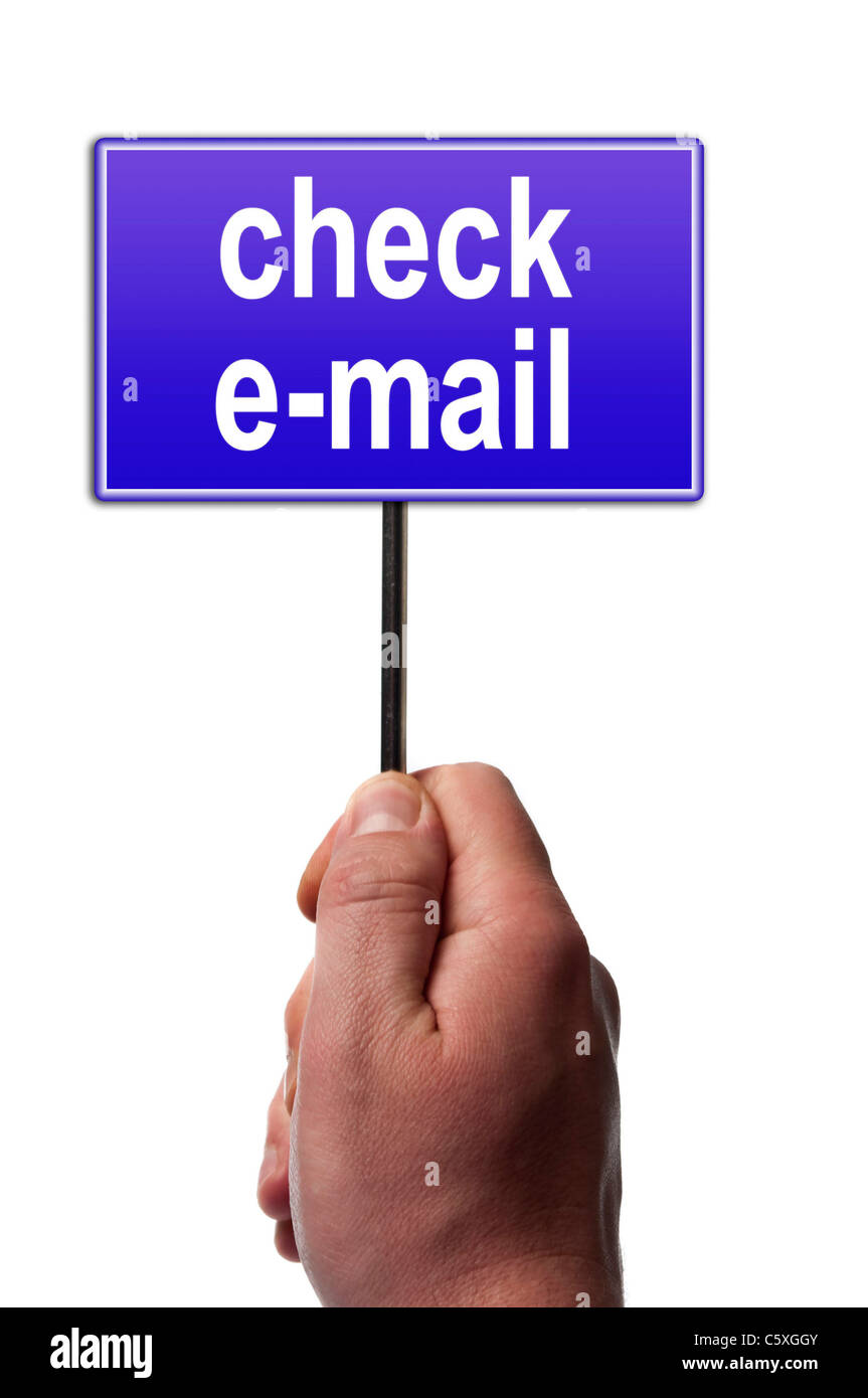 Check the message hi-res stock photography and images - Alamy