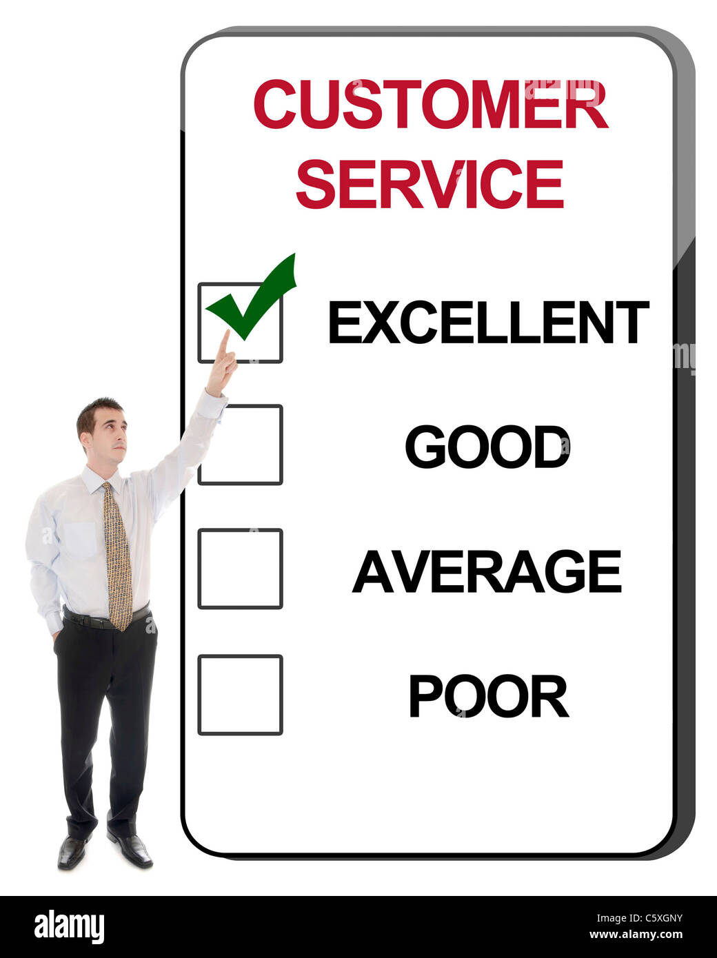 Customer service excellence Cut Out Stock Images & Pictures - Alamy