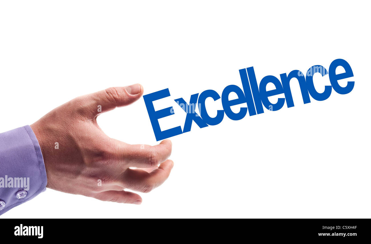 Excellence word hi-res stock photography and images - Alamy