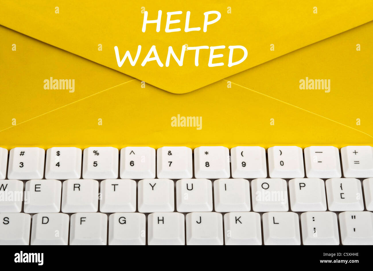 Help wanted sign computer hi-res stock photography and images - Alamy